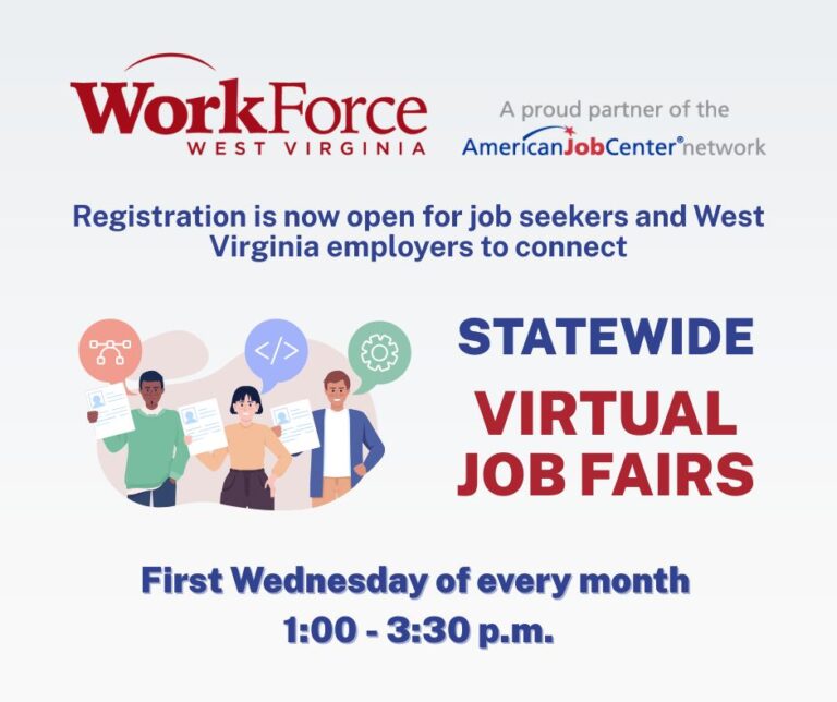 Statewide Virtual Job Fairs - WorkForce West Virginia